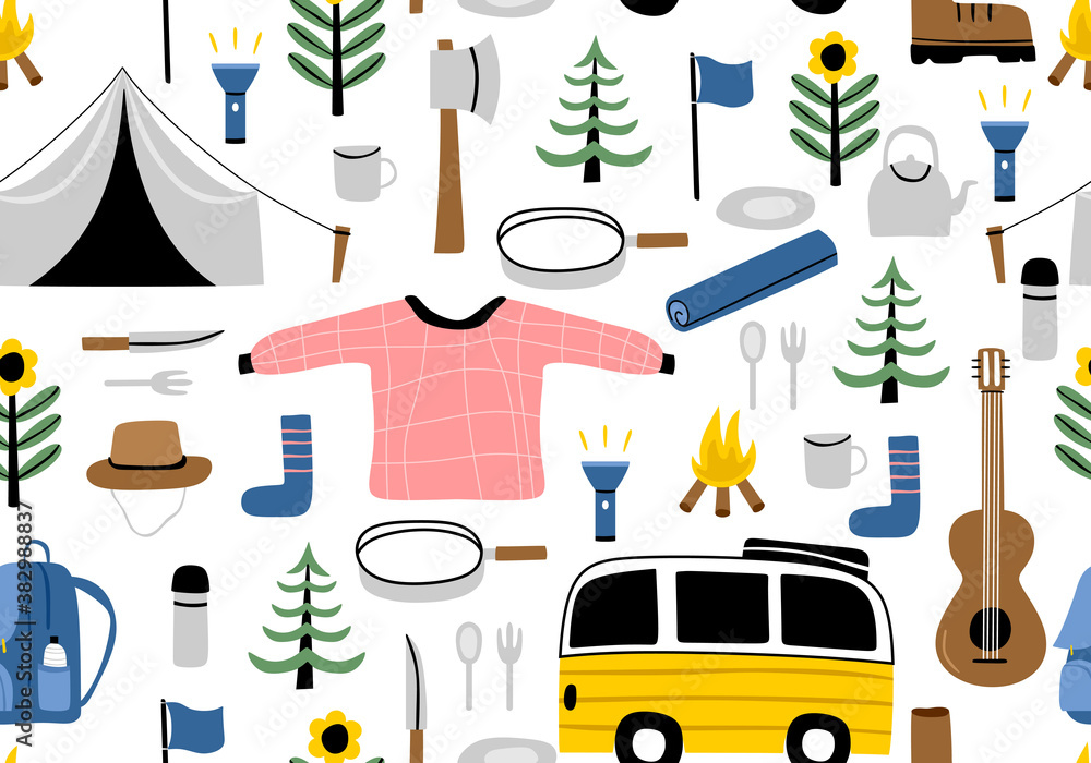 Camping Gear Clipart Adobe