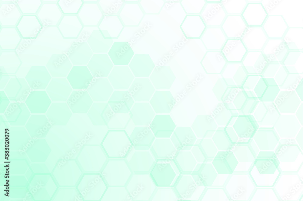 Green color of abstract healthy and medical background. Technology and ...