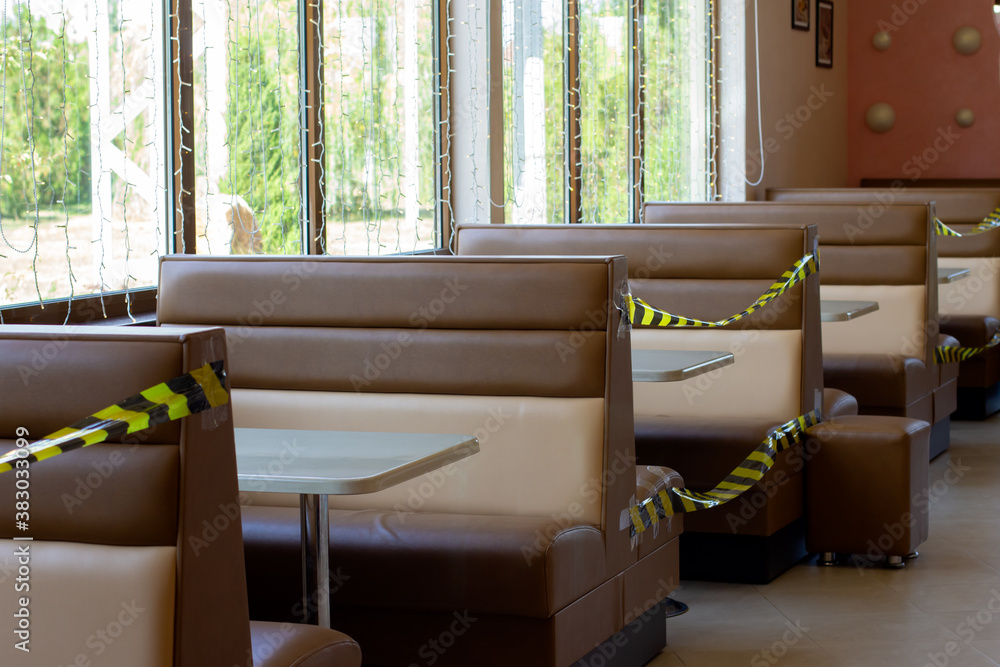 Social distancing rules one table per person in practice, alternate ...