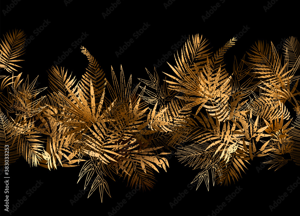 Seamless jungle background Stock Vector | Adobe Stock