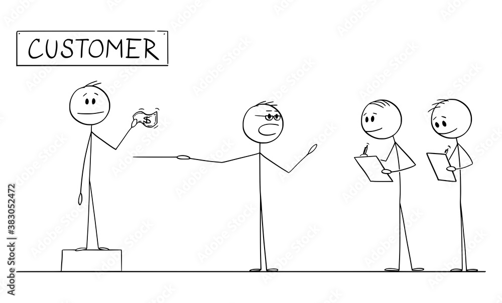 Vector cartoon stick figure drawing conceptual illustration of teacher ...