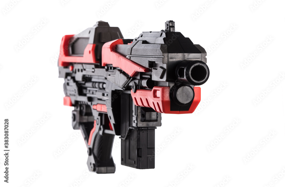 futuristic weapon machine gun isolated on white background Stock Photo ...
