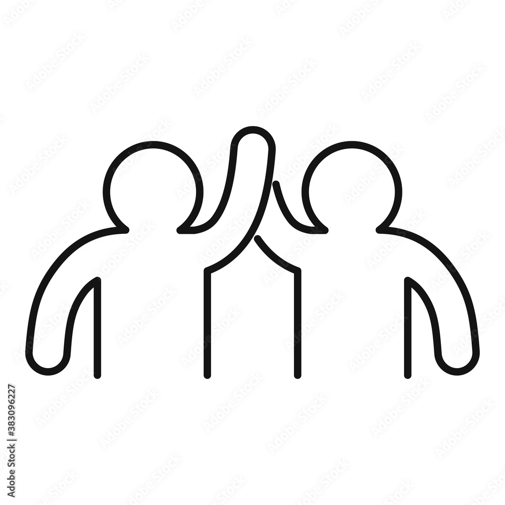 Stop racism prostest icon. Outline stop racism prostest vector icon for ...