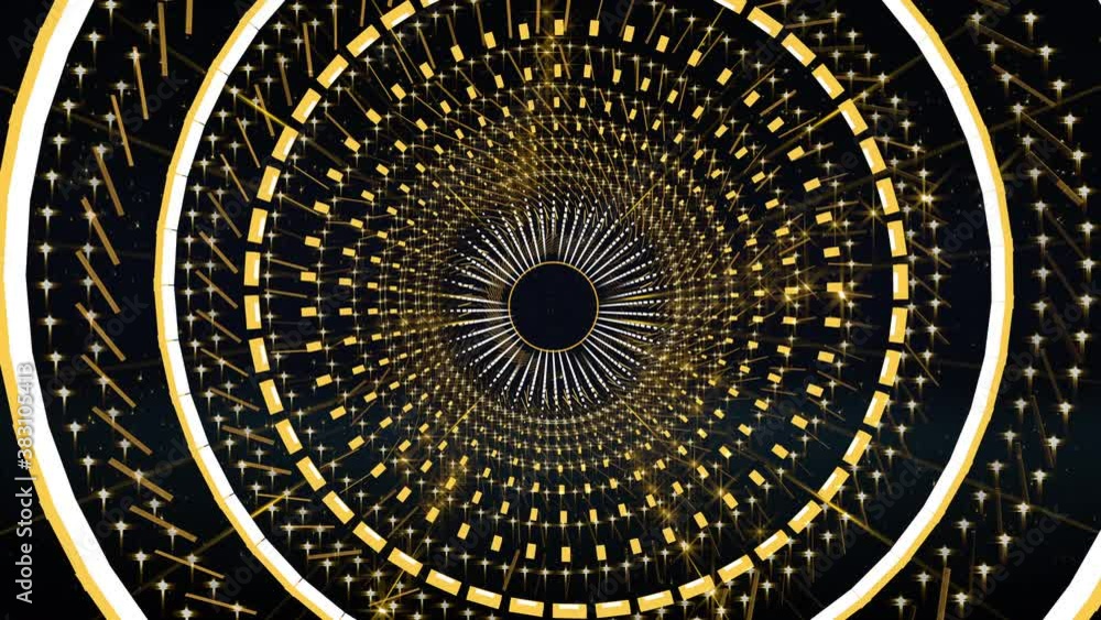 Vidéo Stock Abstract tunnel Background in Loop, stage video background ...