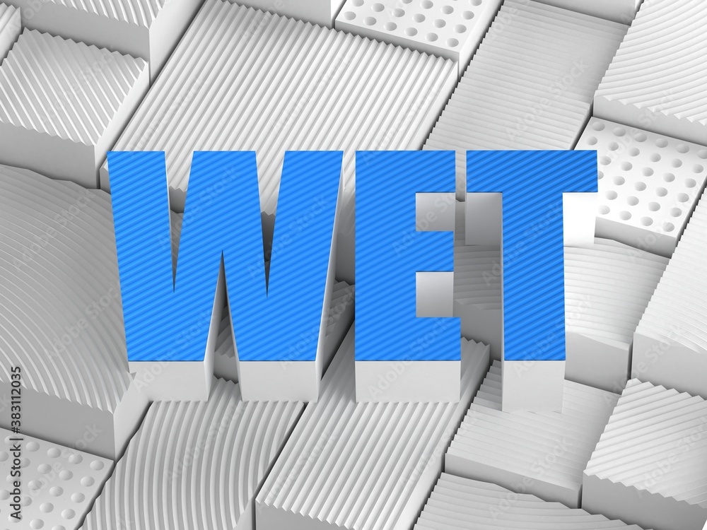 WET acronym (wireless energy transmission ) Stock Illustration | Adobe ...