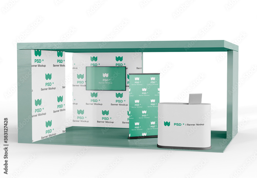 Exhibition Stands Mockup Stock Template | Adobe Stock