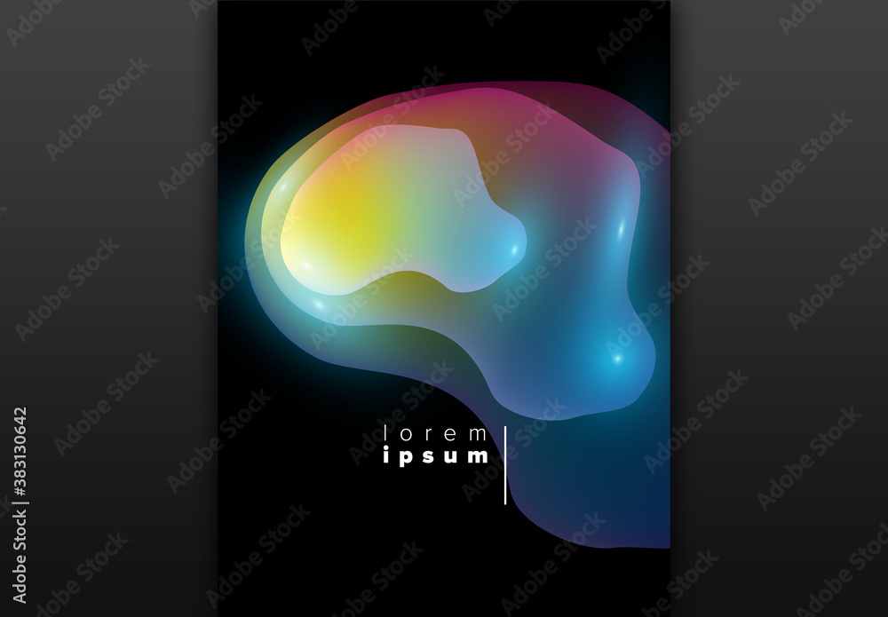 Modern Abstract Amoeba Graphic Layout Stock Template | Adobe Stock