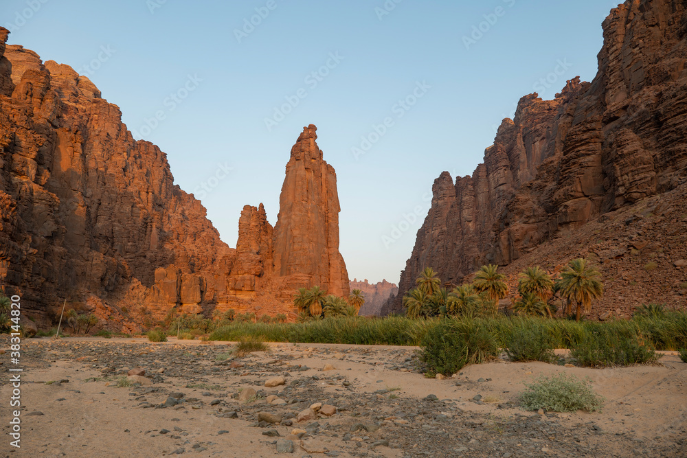 Wadi Al Disah valley views in Tabuk region of western Saudi Arabia ...