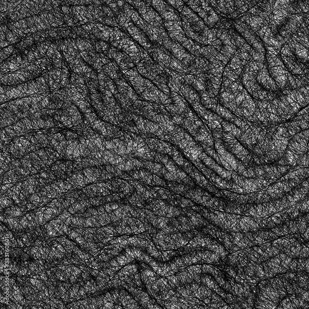 Seamless texture with a curvy pattern, digital graphics, monochrome ...