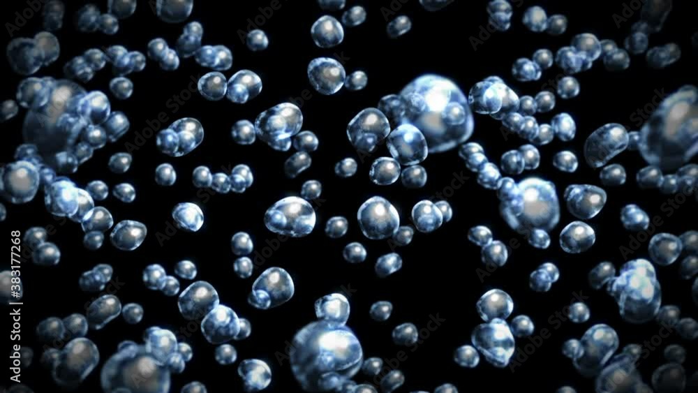 Flying many water drops on black background. Pure droplets. Transparent ...