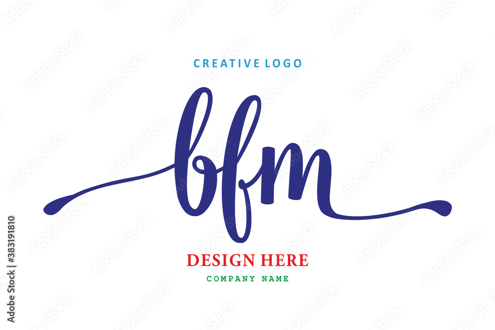The simple BFM typeface logo is easy to understand and authoritative ...