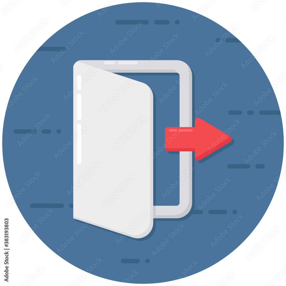 Sign Out Stock Vector | Adobe Stock