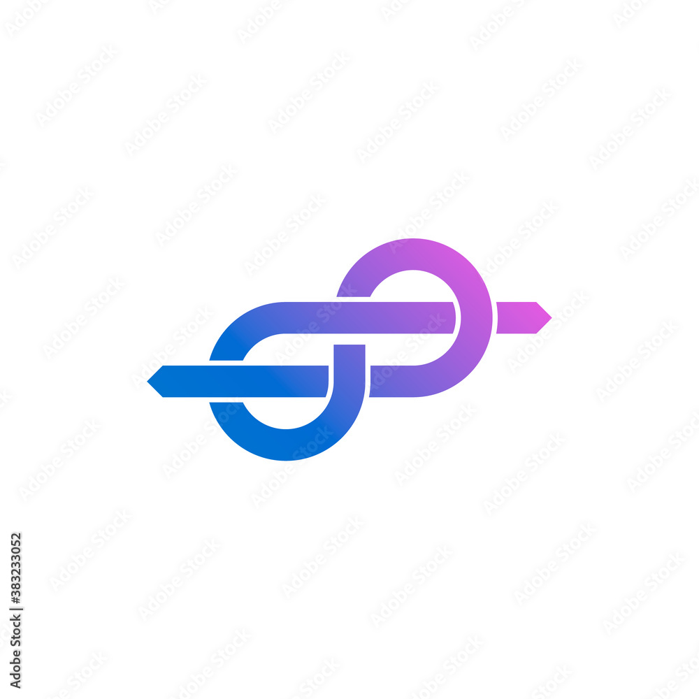 Photo & Art Print logo of the knot that make up the infinity symbol, Fluff