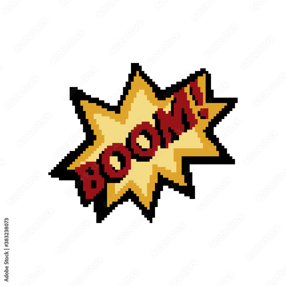 Comic speech bubbles with expression text Boom !. Vector cartoon ...
