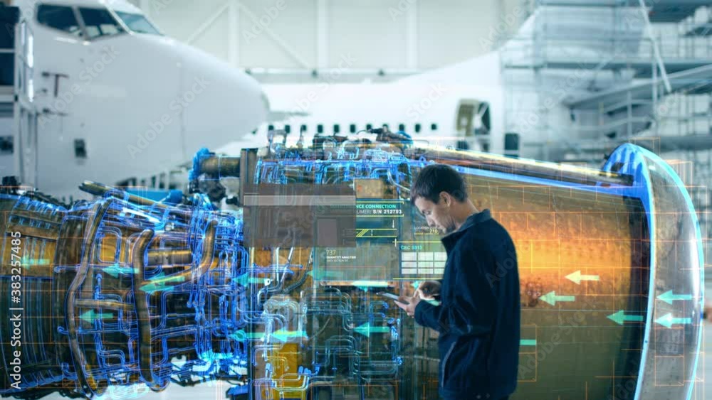 High-Tech Futuristic Technology Concept: Visualization Of Futuristic ...