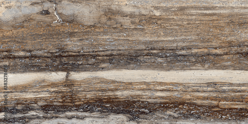 dark brown color stone texture travertine marble with natural veins ...