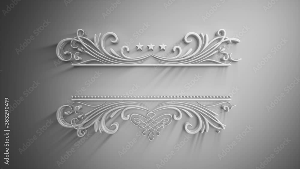 White Soft Banner Background Reveal Animation/ 4k animation of an ...
