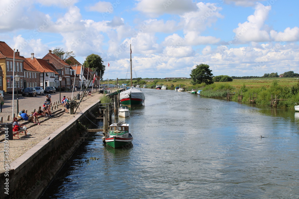 Ribe Å and its surrounding beautiful landscape Stock Photo | Adobe Stock