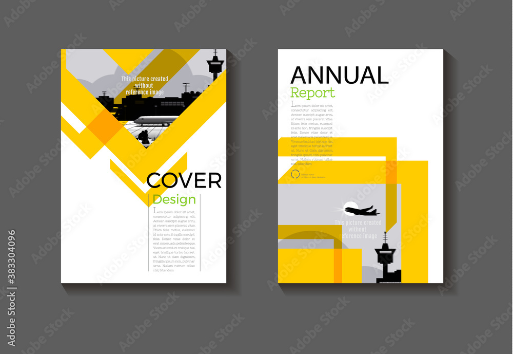 yellow abstract background modern cover design modern book cover ...