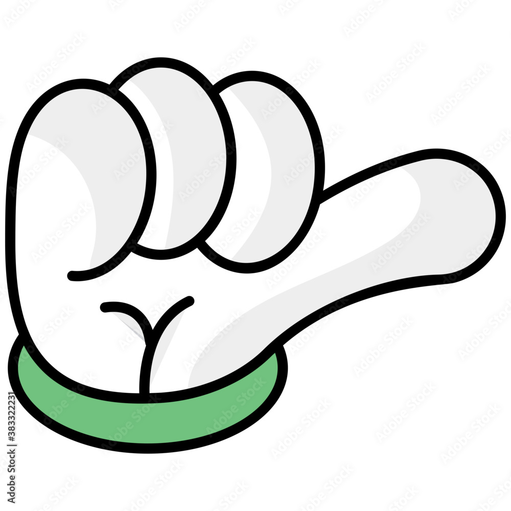 Loser symbol, hand gesture icon Stock Vector | Adobe Stock