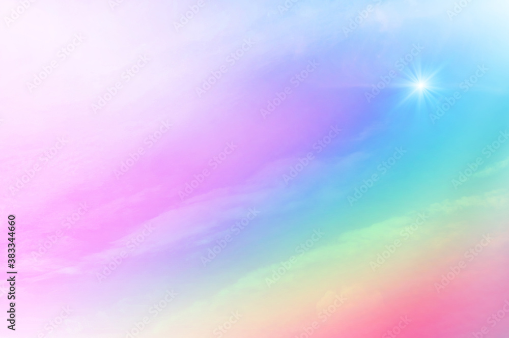 Rainbow Sky Background