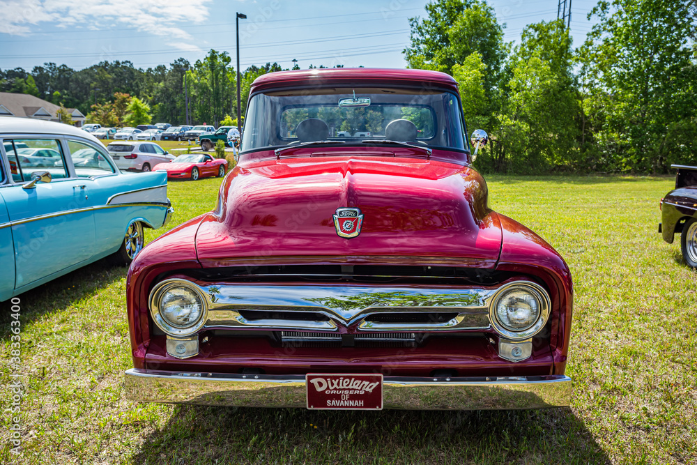 1956 Ford F100 Pickup Truck Stock Photo | Adobe Stock