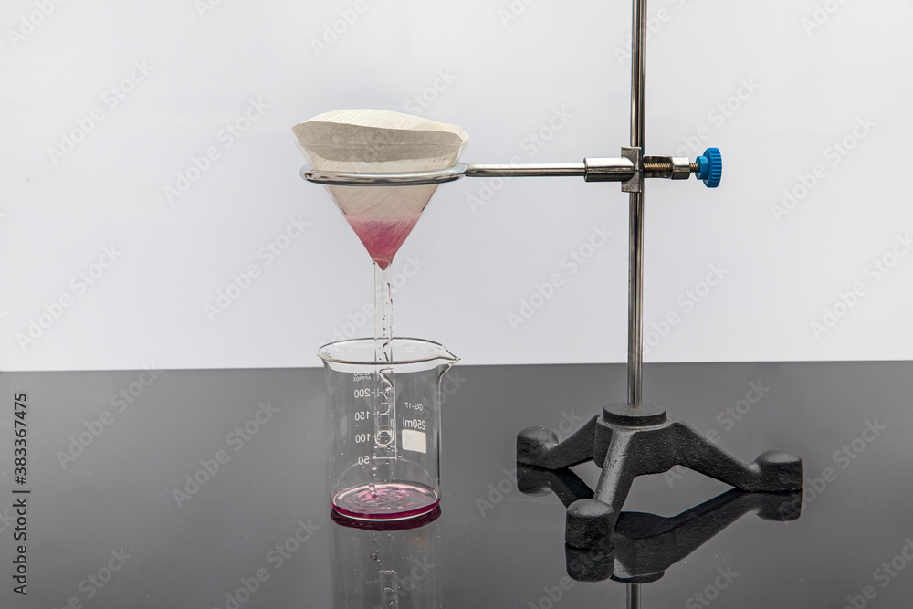 Filter Paper In Laboratory Scientists Are Chemical Filtration By 