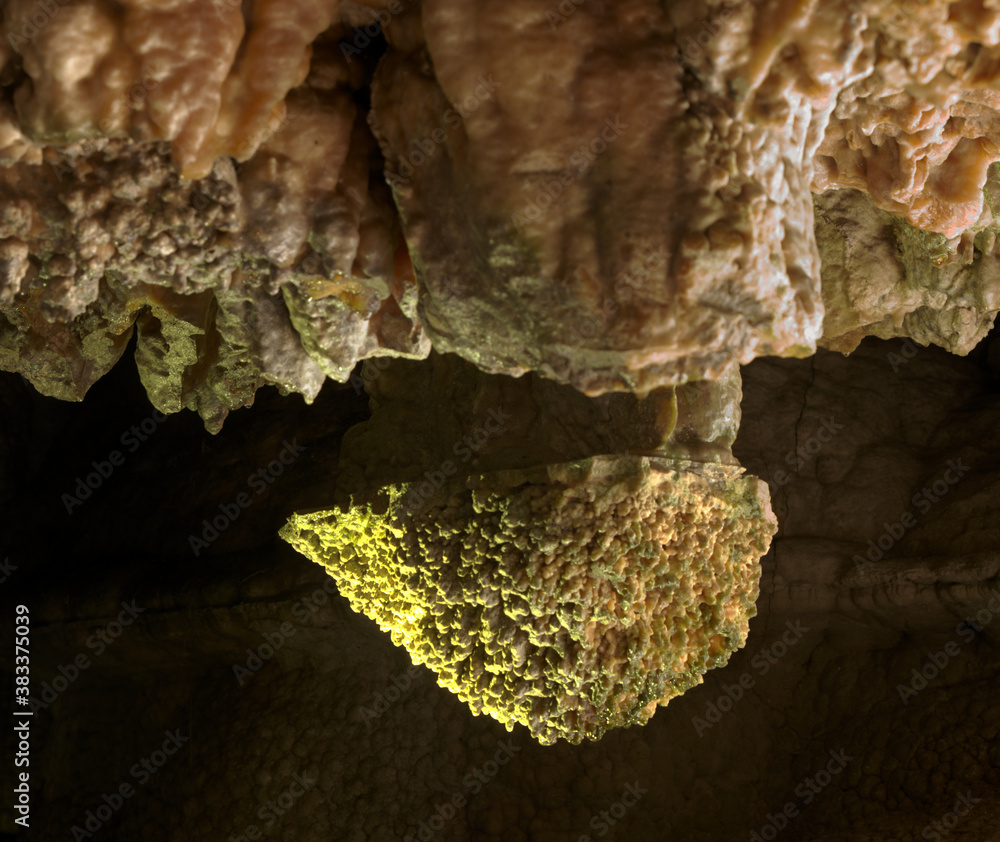 Calcite formations in Höllgrotten Cave, Baar Stock Photo | Adobe Stock