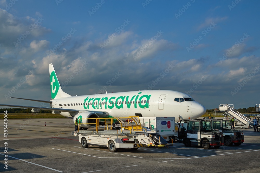 ROTTERDAM, THE NETHERLANDS - CIRCA 2019: Transavia Boeing 737-800 ...