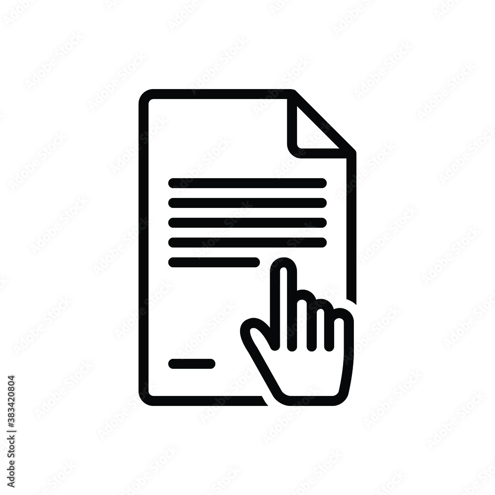 Black line icon for context Stock Vector | Adobe Stock