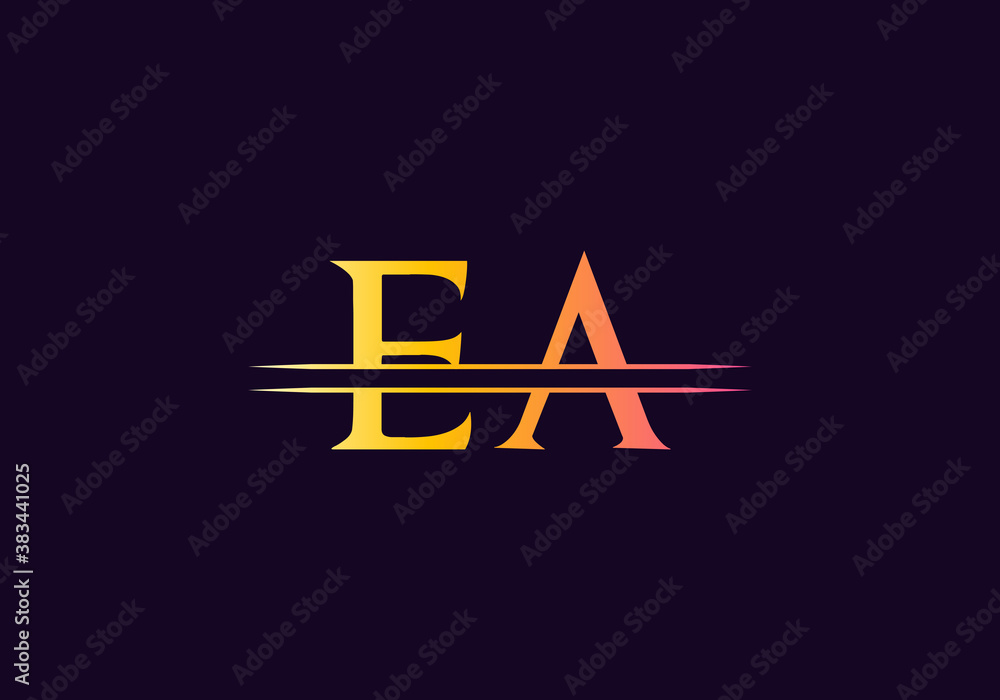 EA logo design. EA Logo for luxury branding. Elegant and stylish design ...