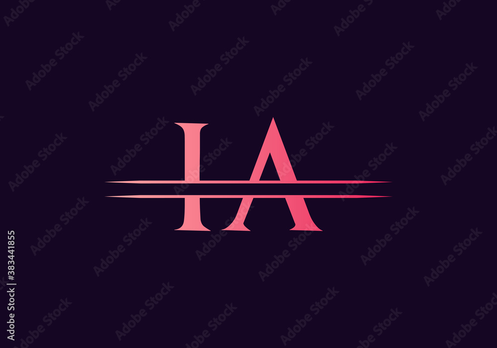 IA Letter Linked Logo for business and company identity. Creative ...