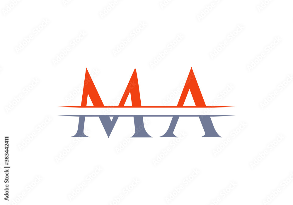 MA Modern creative unique elegant minimal. MA initial based letter icon ...