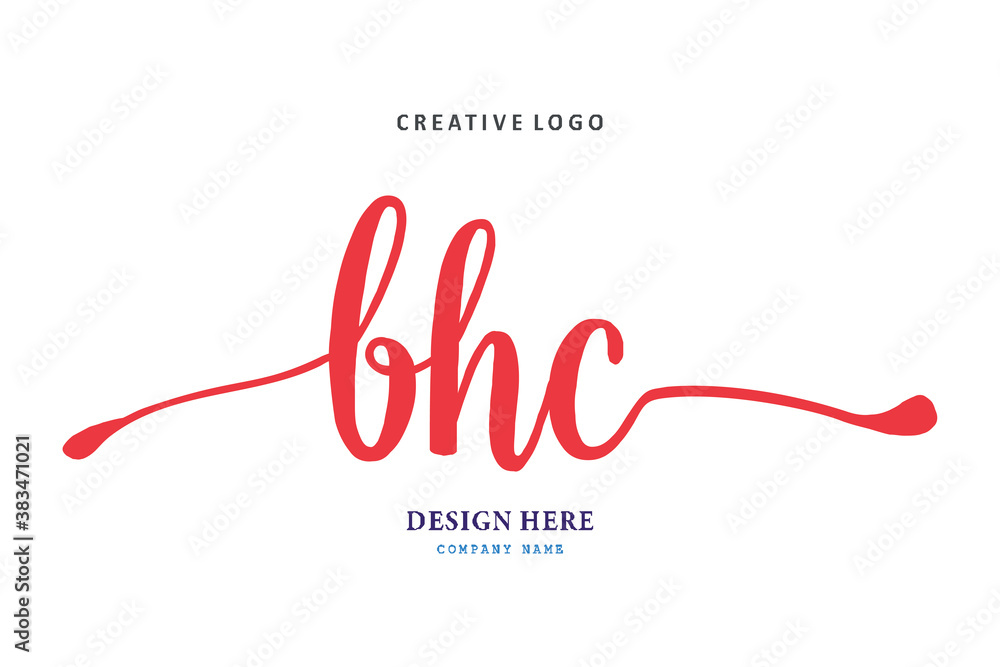 pharmacy the composition of the BHC logo is simple, easy to understand ...