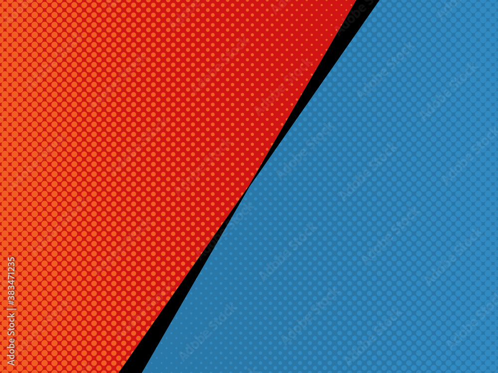 Comic book versus background. Vector illustration pop art style Stock ...