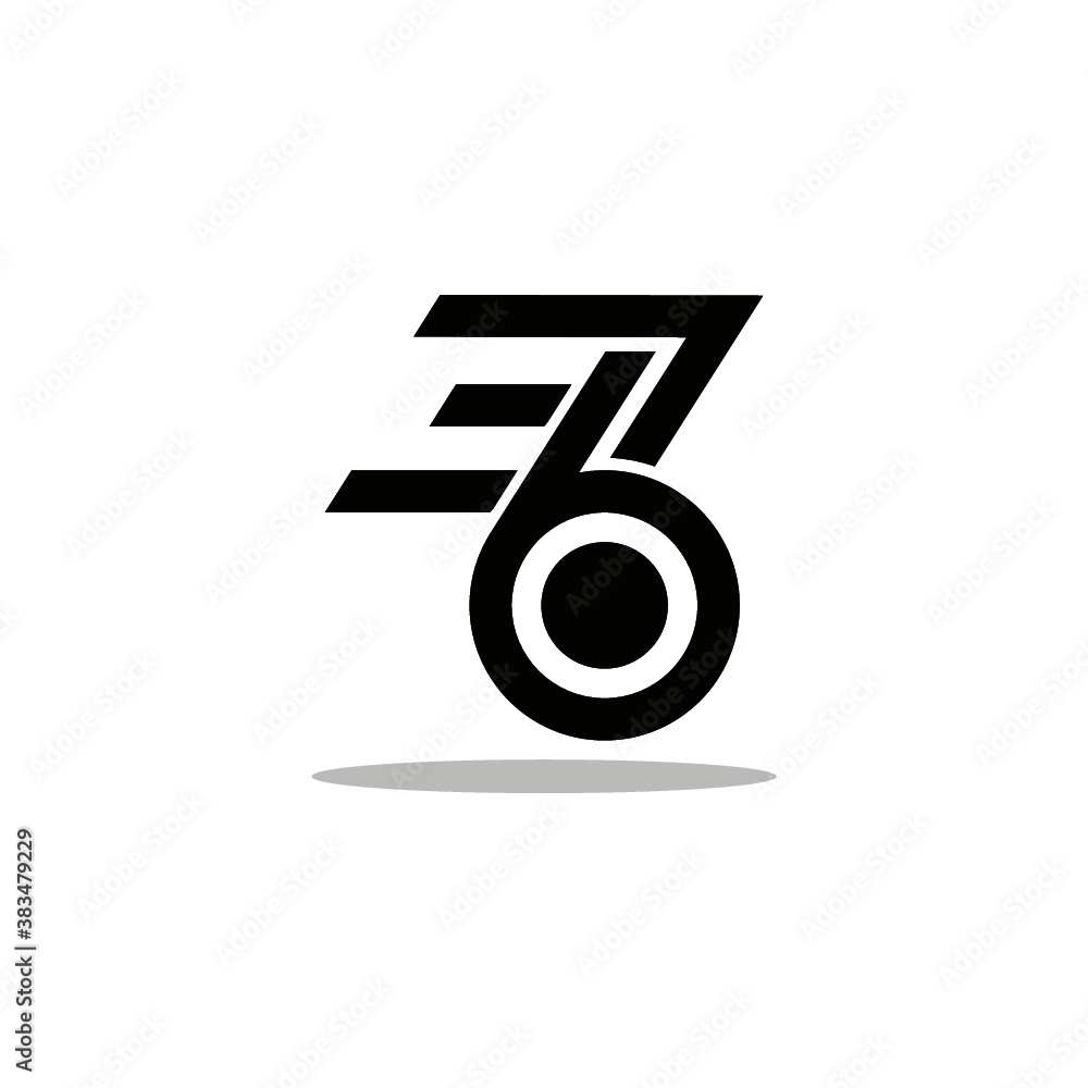 6E LOGO DESIGN ICON VECTOR OF BLACK COLOUR IN THE WHITE BACKGROUND ...