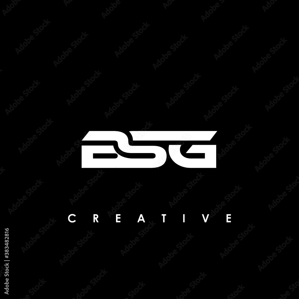 BSG Letter Initial Logo Design Template Vector Illustration Stock ...