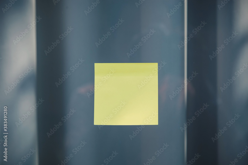 sheets of note papers, stick notes paper, post it on mirror window ...