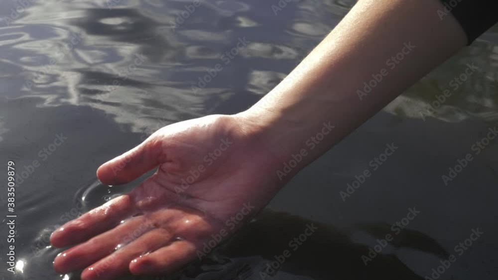 toxic pollution in water, environmental issues, water crisis concept ...