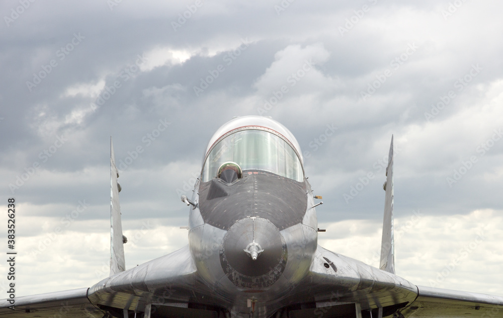 Russian Fighter Jet cockpit view Stock-Foto | Adobe Stock