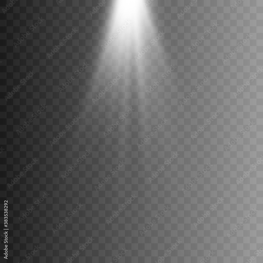 White light, rays of light. White flash png. Light, lighting. Vector ...