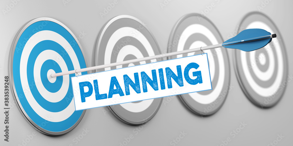 Planning concept on target Stock Illustration | Adobe Stock