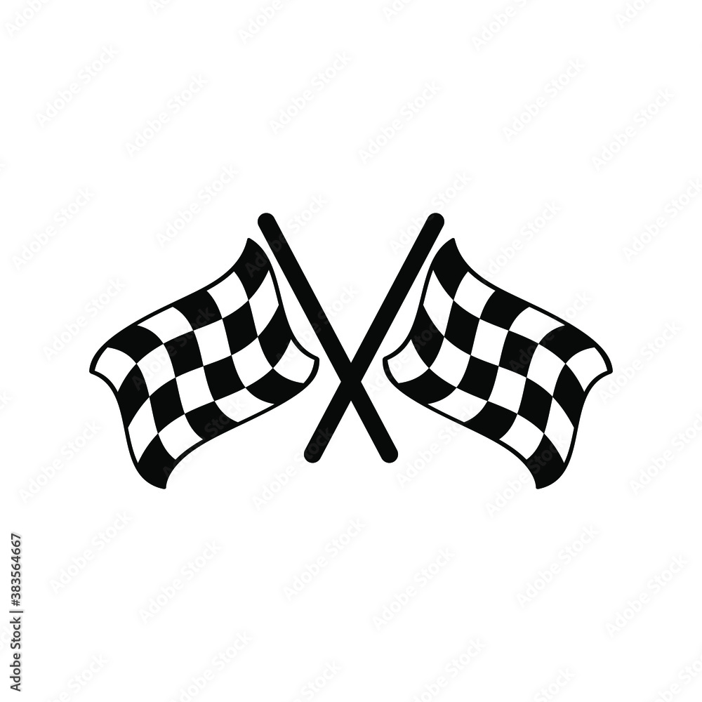 Start icon. Race flag icon. Competition sport flag line vector icon ...