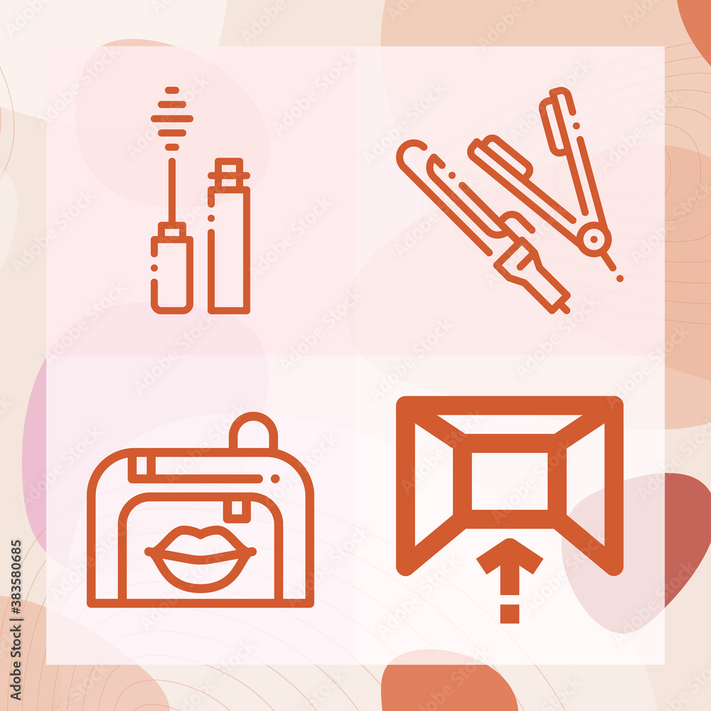 Simple set of finished related lineal icons Stock Vector | Adobe Stock