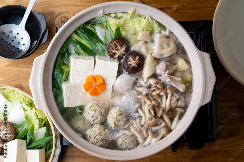 Chicken Nabe, japanese hot pot Stock Photo | Adobe Stock