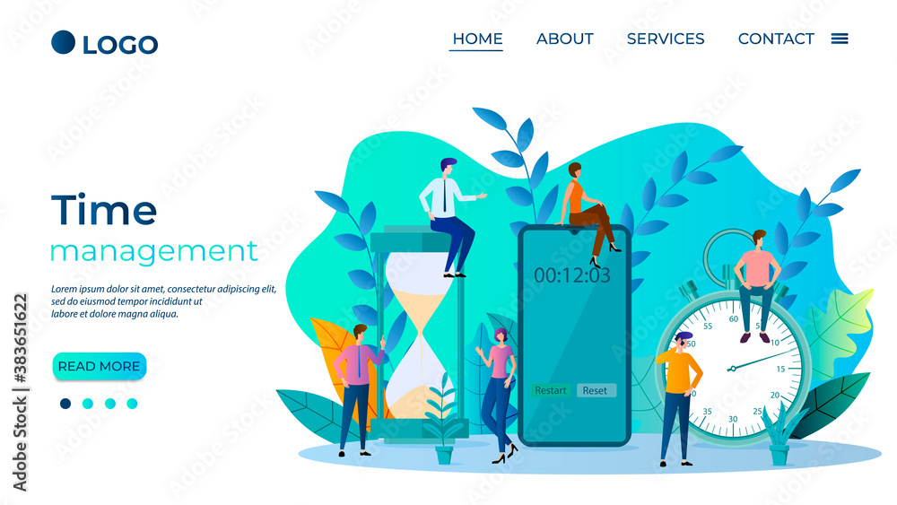 Time management.People look at their watches.The concept of managing ... Time management.People look at their watches.The concept of managing ...