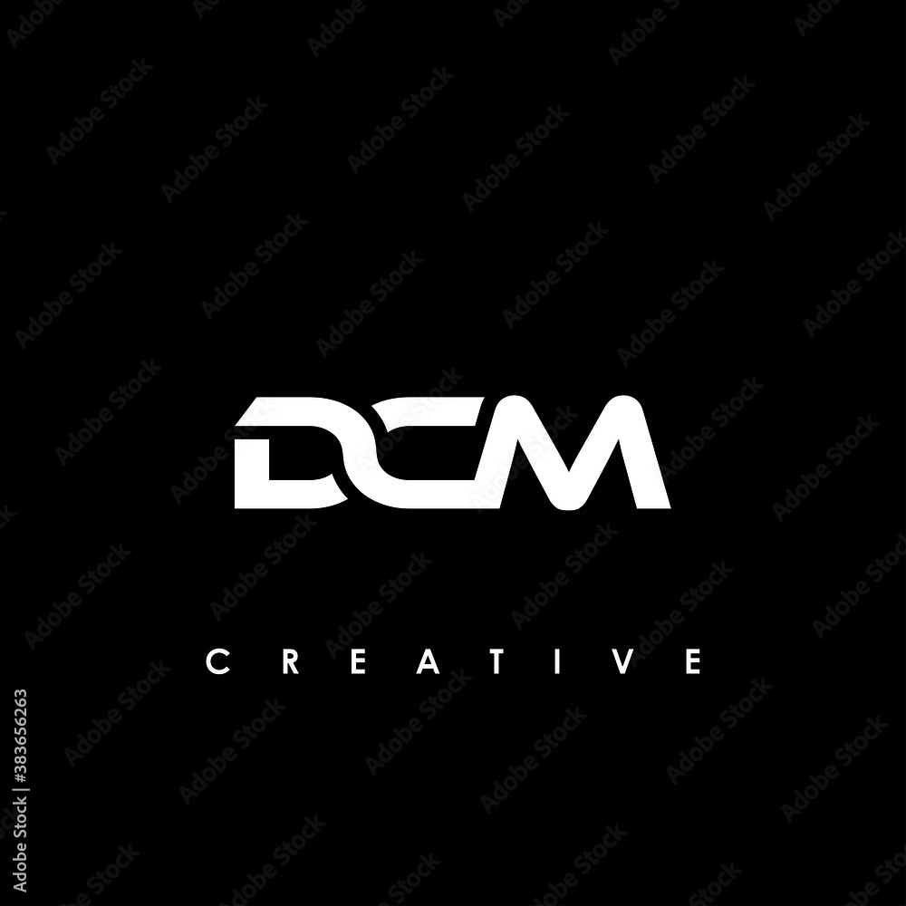 DCM Letter Initial Logo Design Template Vector Illustration Stock ...