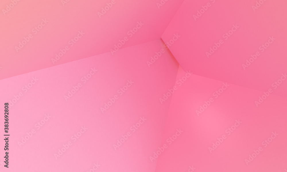 Pink Box 3d minimalist style design, Scene podium mock up presentation ...