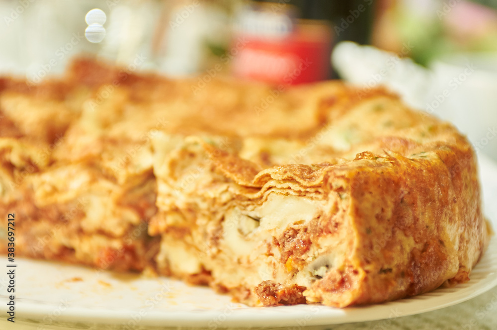 Timballo typical Italian food based on secret family recipe handed down ...