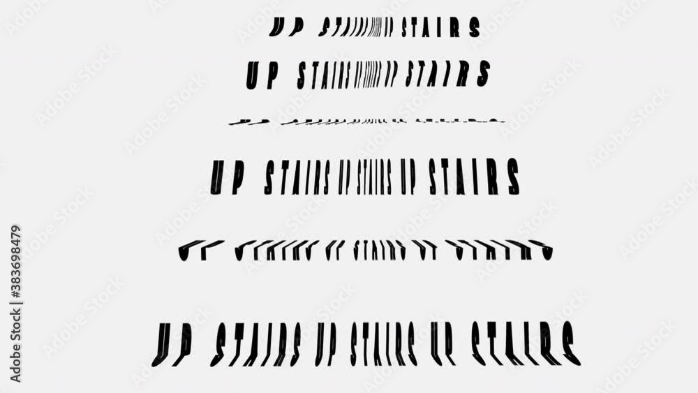 up stairs text climbing stairs 3d looking design seamless loop minimal ...